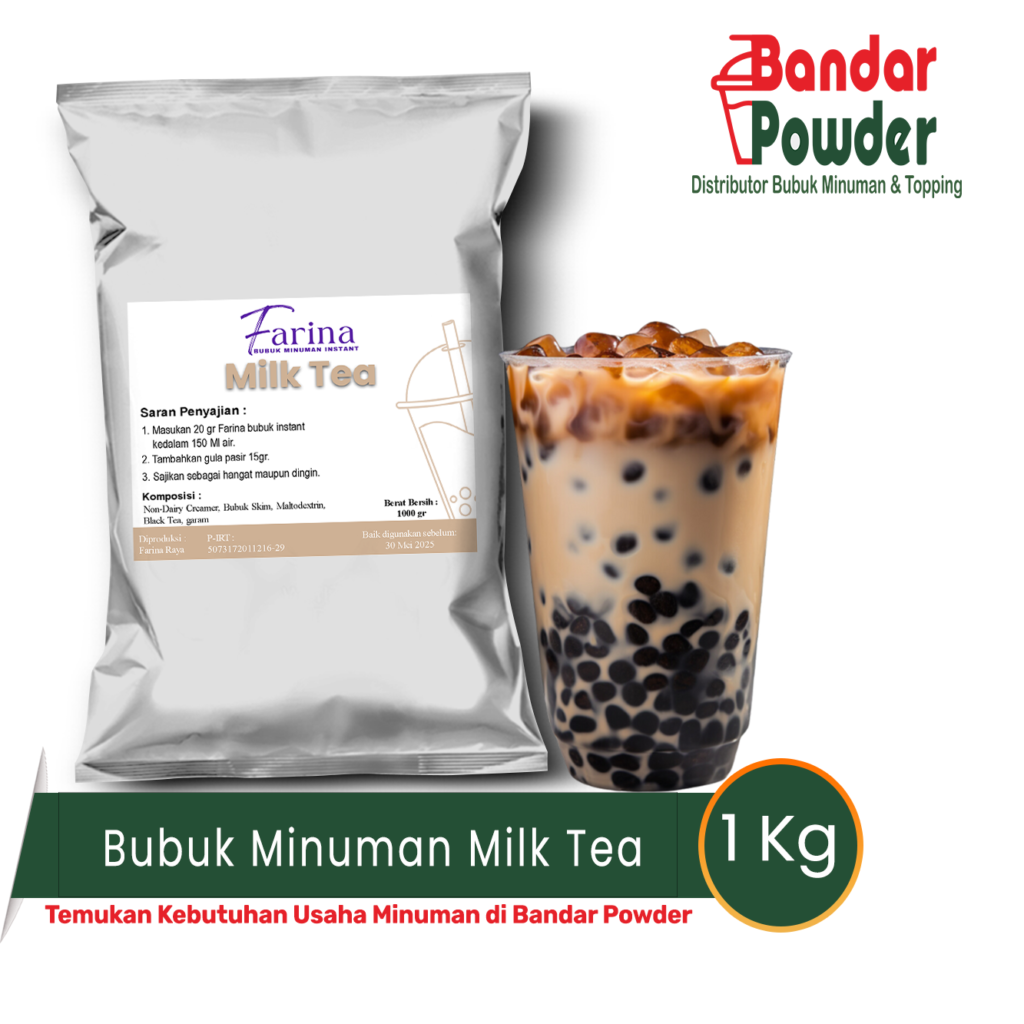 Bubuk Minuman Milk Tea - Farina Serbuk Premium